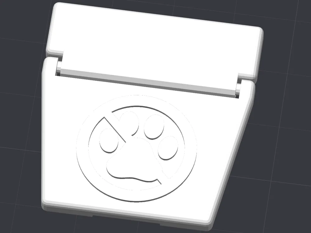 BeQuiet! case: slim cat power button lid by red - MakerWorld