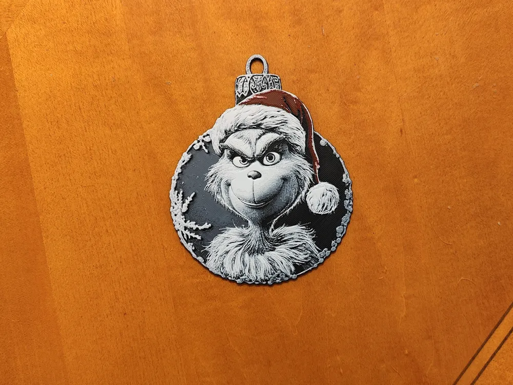The Grinch Christmas Ornament Decoration Bauble - Free 3D Print Model ...