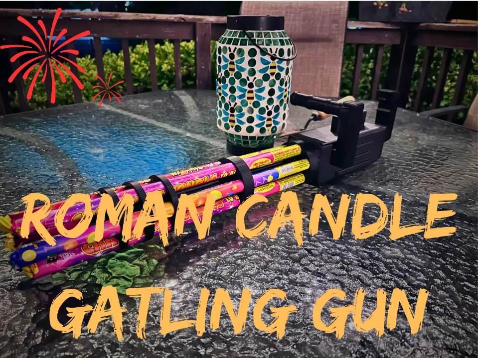 Roman candle Mini gun\Gatling gun - Free 3D Print Model - MakerWorld