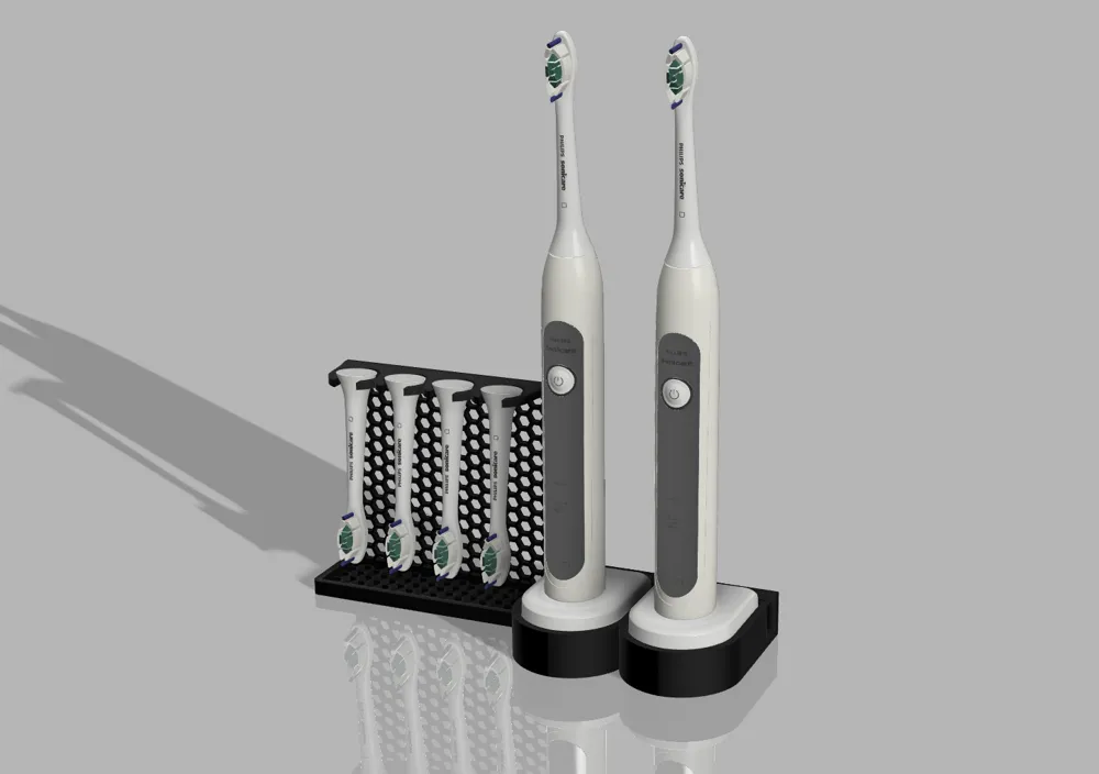 Philips Sonicare (7300) Dualstand, 4 Brushes (Honeycom) by Puresoft - MakerWorld