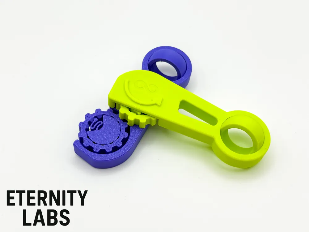 Fish Hook Spinner Clicker Fidget - Print in place - Free 3D Print Model ...