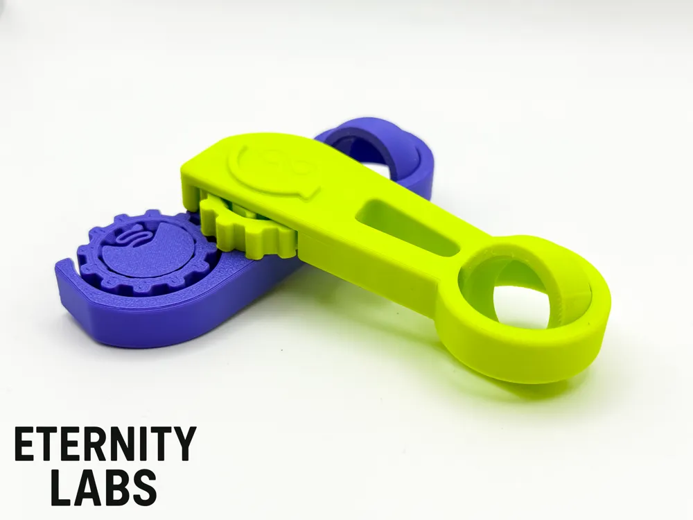 Fish Hook Spinner Clicker Fidget - Print in place - Free 3D Print Model ...