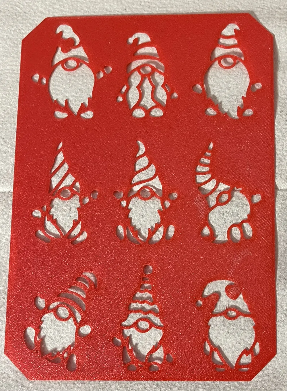 Xmas Gnome Stencil Template by Andulka - MakerWorld