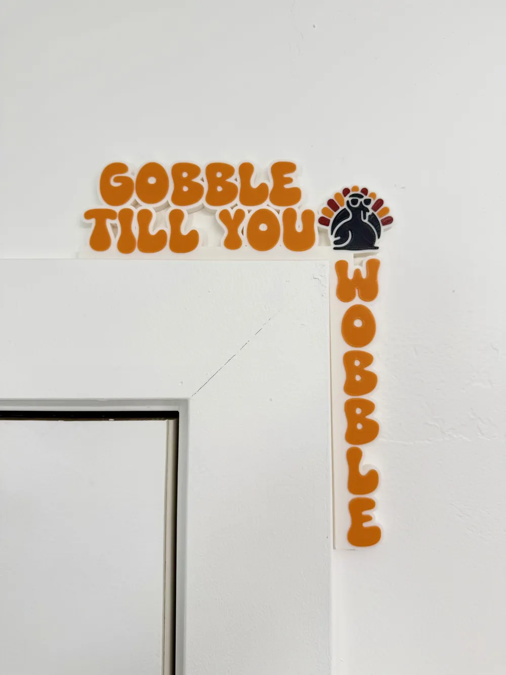 Gobble Thanksgiving Door Corner - Free 3D Print Model - MakerWorld