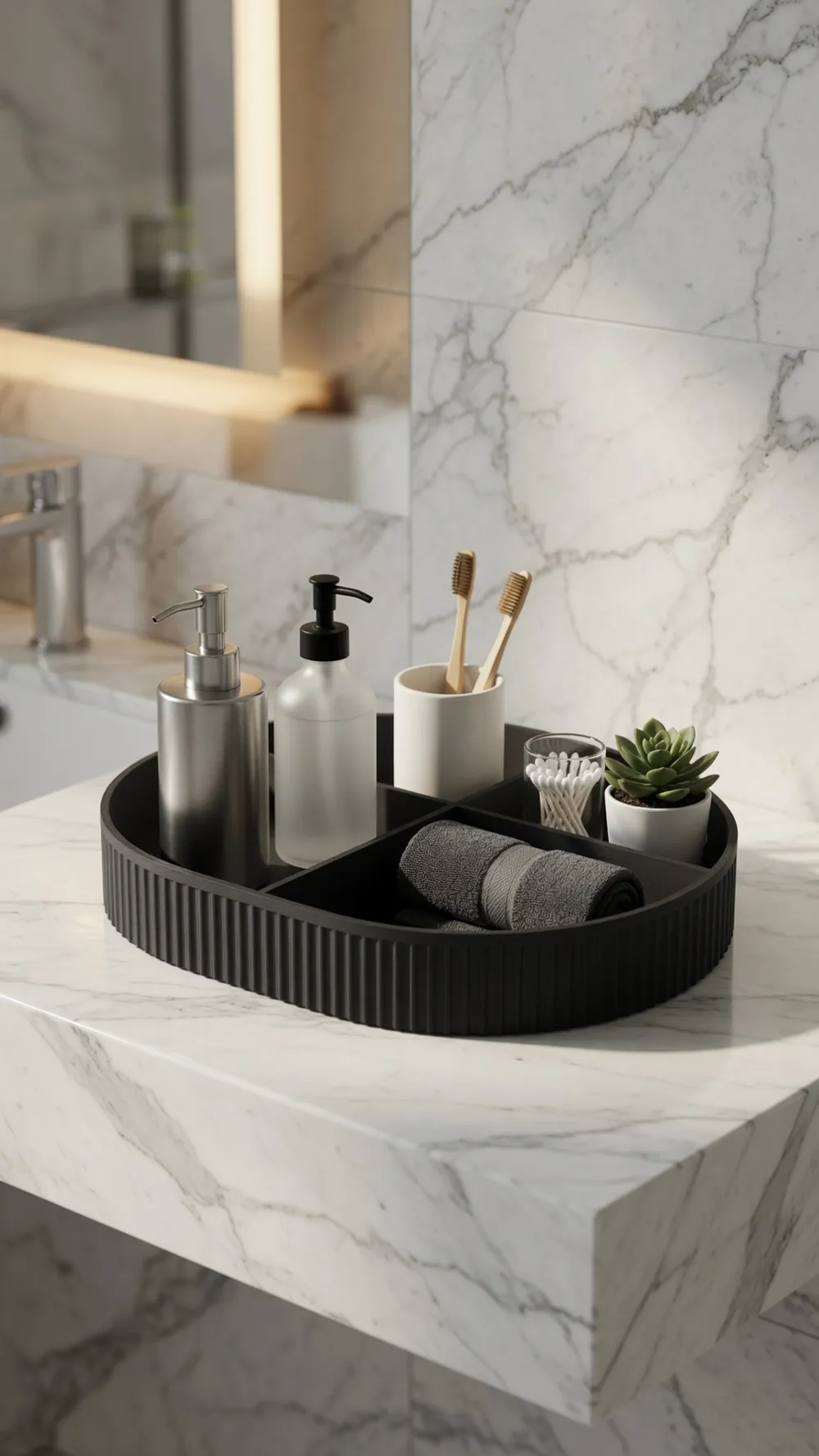 washroom organiser tray - Free 3D Print Model - MakerWorld