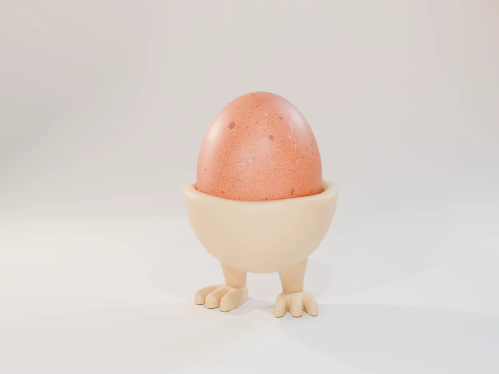 Contemporary Egg Cup | Chicken Egg Holder Stand - Free 3D Print Model ...