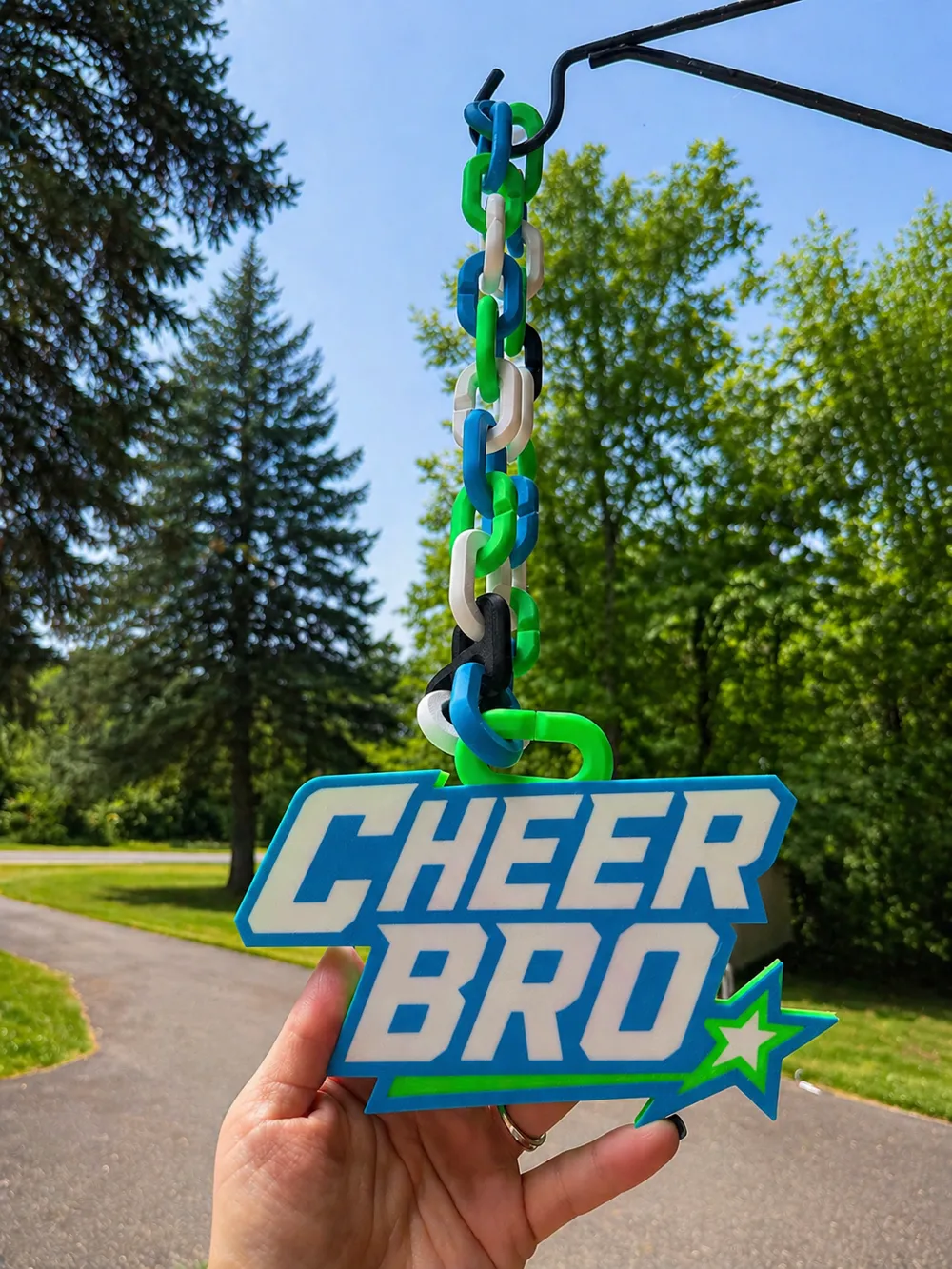 Cheer Bro & Sis Hype Chain Logo - Free 3D Print Model - MakerWorld