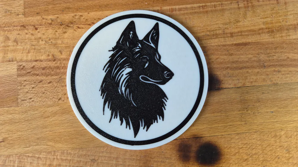 Belgian Sheepdog coaster by Mr.Jay - MakerWorld