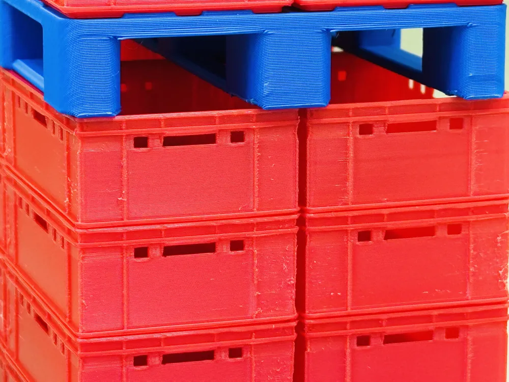 Miniature Euronorm Crates E1, E2 & E3 — 1:10 Scale by JAV-3D MakerWorld ...