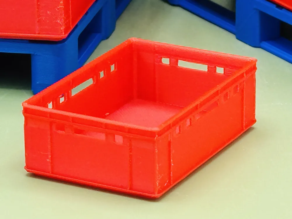 Miniature Euronorm Crates E1, E2 & E3 — 1:10 Scale - Free 3D Print ...