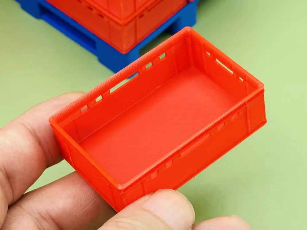 Miniature Euronorm Crates E1, E2 & E3 — 1:10 Scale - Free 3D Print ...