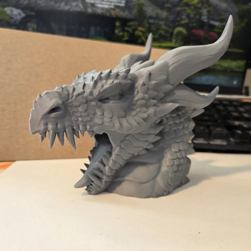 Dragon's Fire Dice Tower and Desk Statue - Free 3D Print Model - MakerWorld