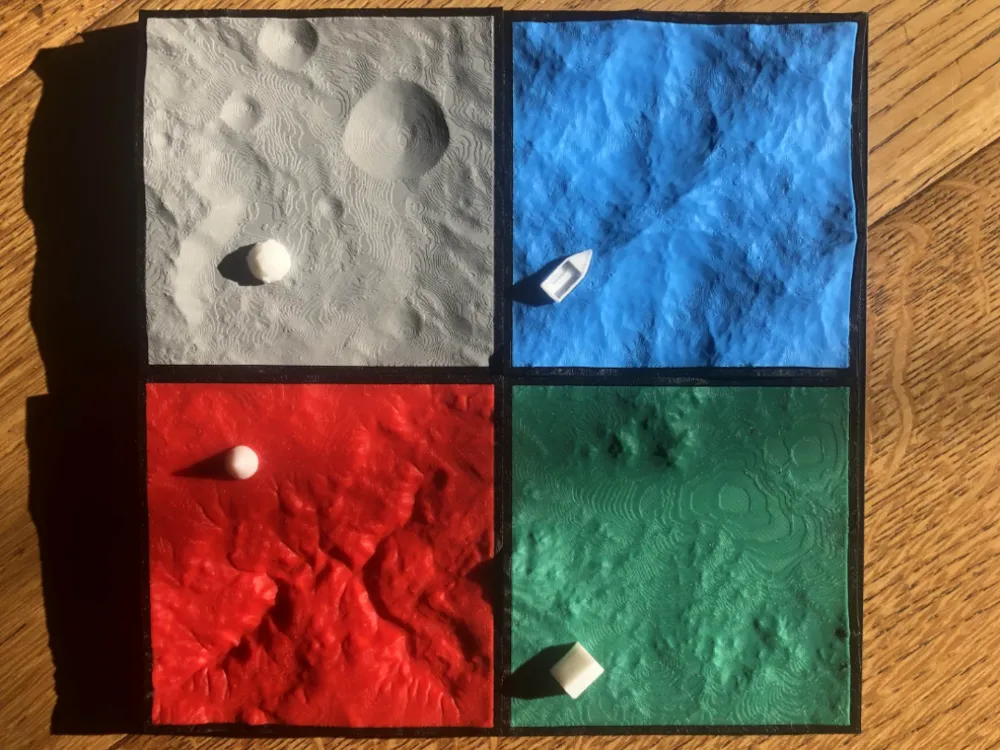 Minimalist Worlds Diorama by Lyle MakerWorld: Download Free 3D Models