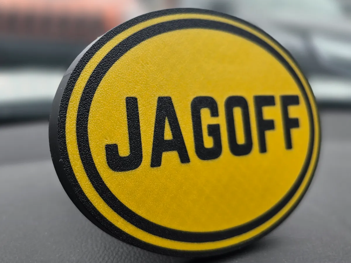 JAGOFF TRAILER HITCH COVER - Free 3D Print Model - MakerWorld
