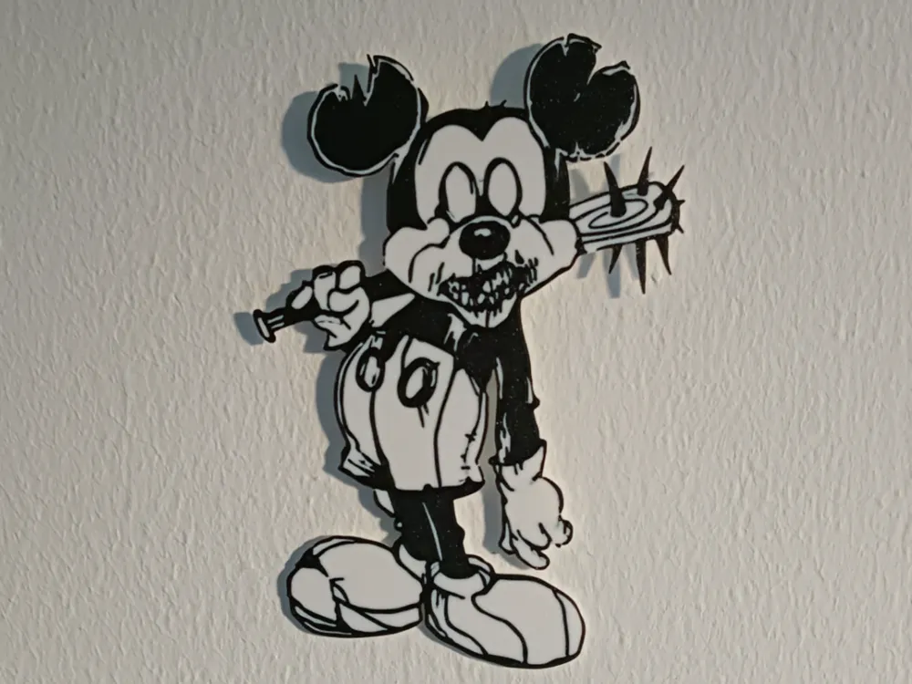 Horror Mickey Mouse Wall decoration by Mellowman - MakerWorld