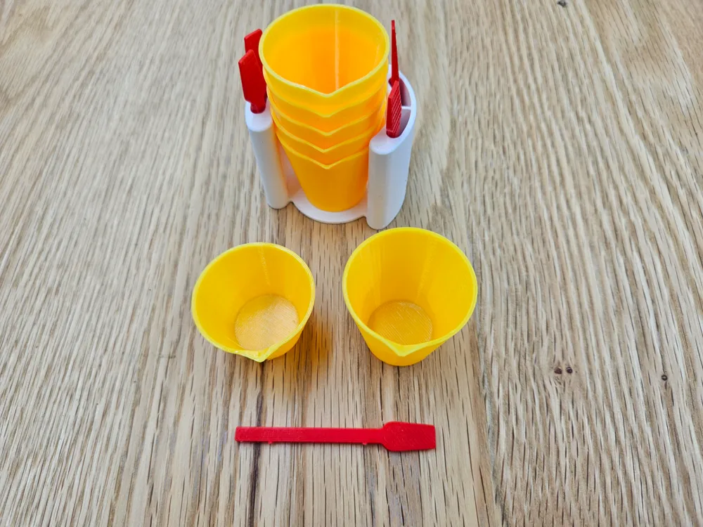 EPOXY CONTAINERS - STACKABLE WITH DISPENSER by Darren - MakerWorld