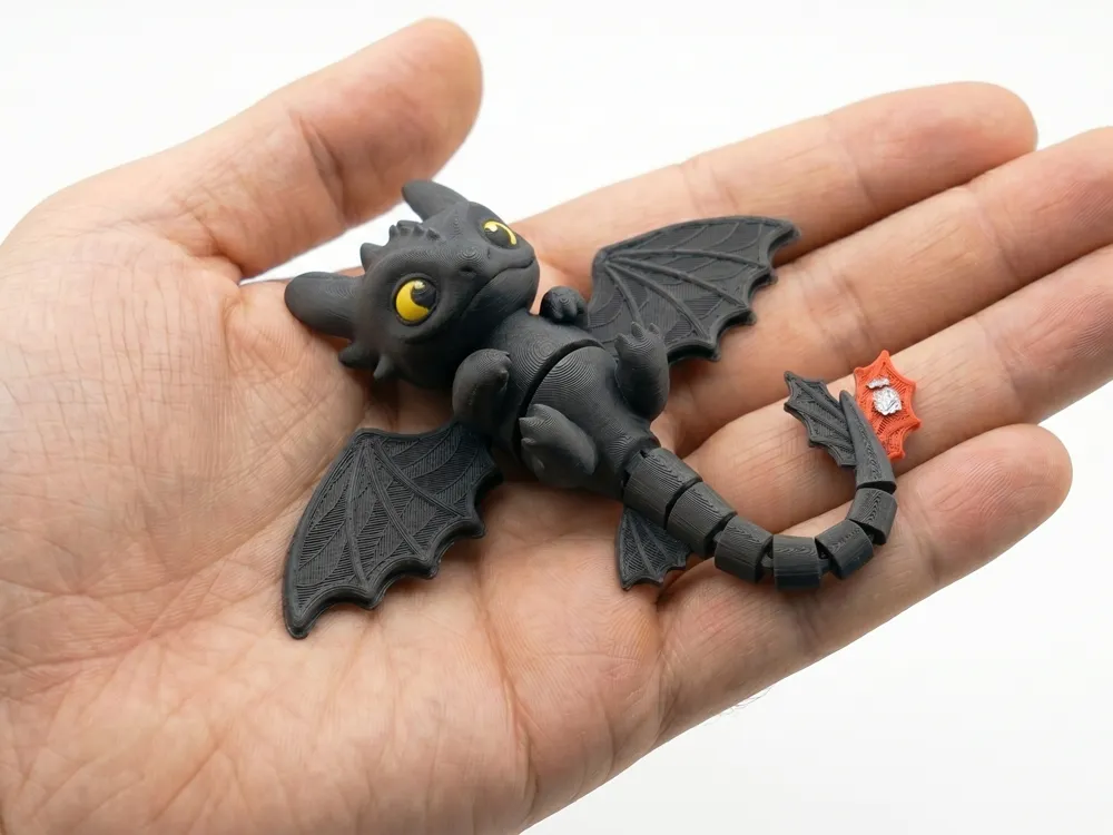 articulated toothless dragon - Free 3D Print Model - MakerWorld