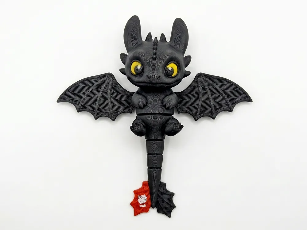 articulated toothless dragon - Free 3D Print Model - MakerWorld