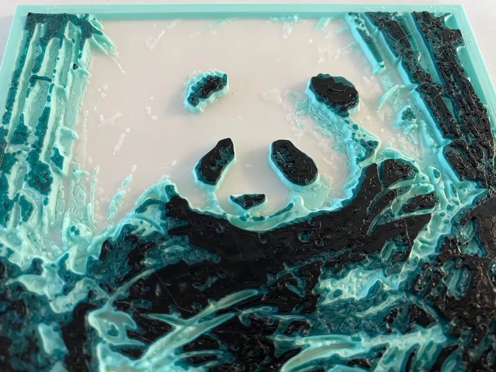 Panda / Emboss HueForge by Yaprak MakerWorld: Download Free 3D Models