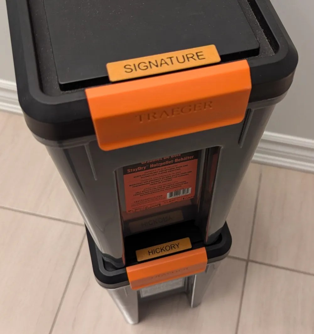 Traeger Pellet Bin Tags - Free 3D Print Model - MakerWorld