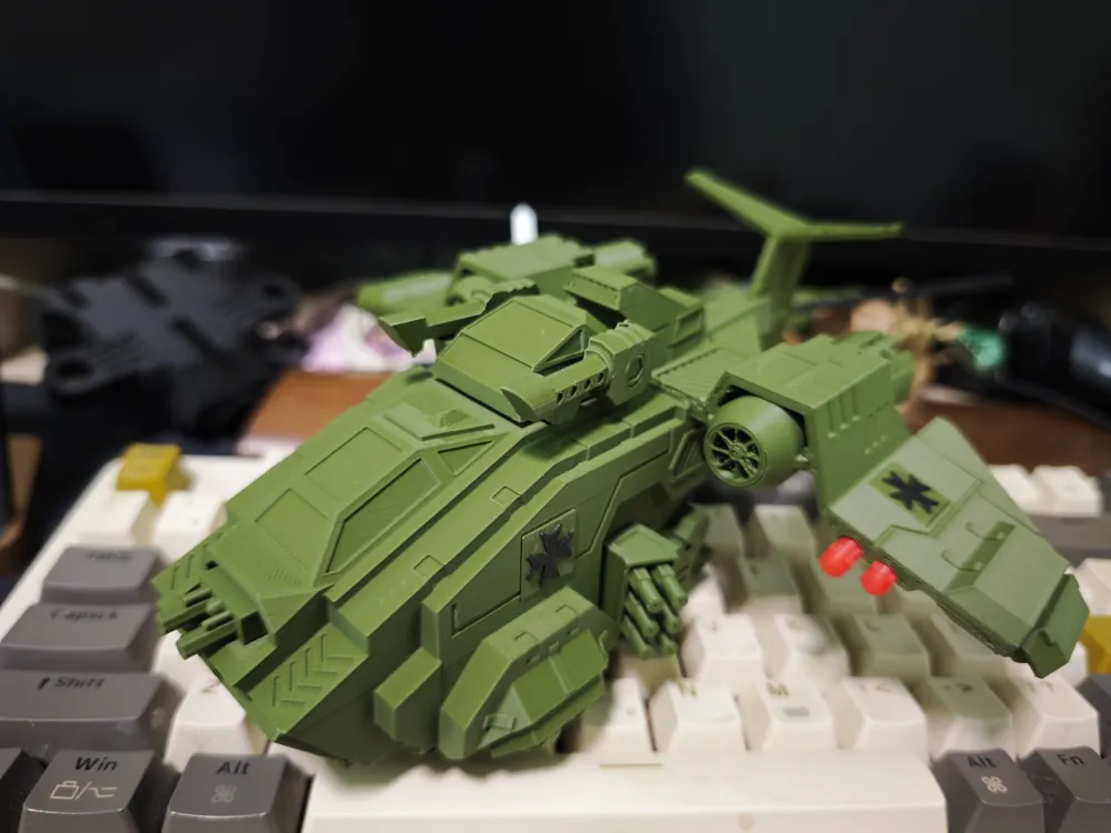 Storm Crow Space Iron Cross Gunship by 造梦人_ Dream Maker - MakerWorld