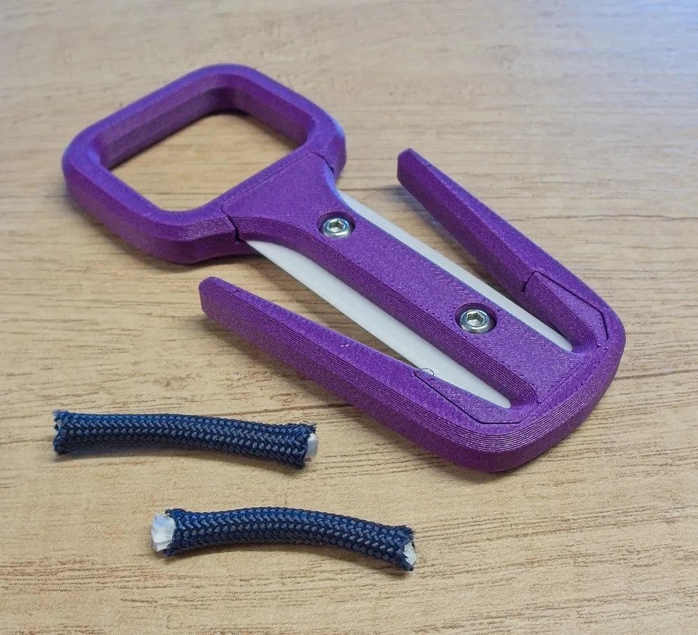 Line cutter knife with sheath - double sided by ERALabs MakerWorld ...