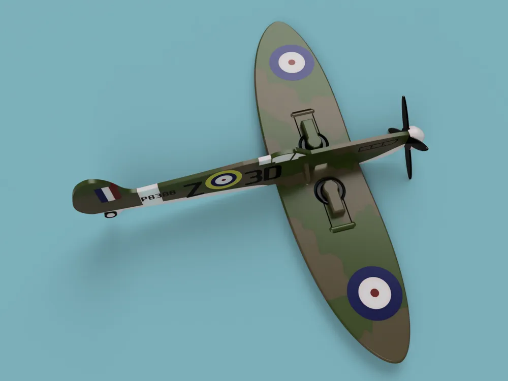 Supermarine Spitfire MKII Kit Card by Zurlingo-3D - MakerWorld