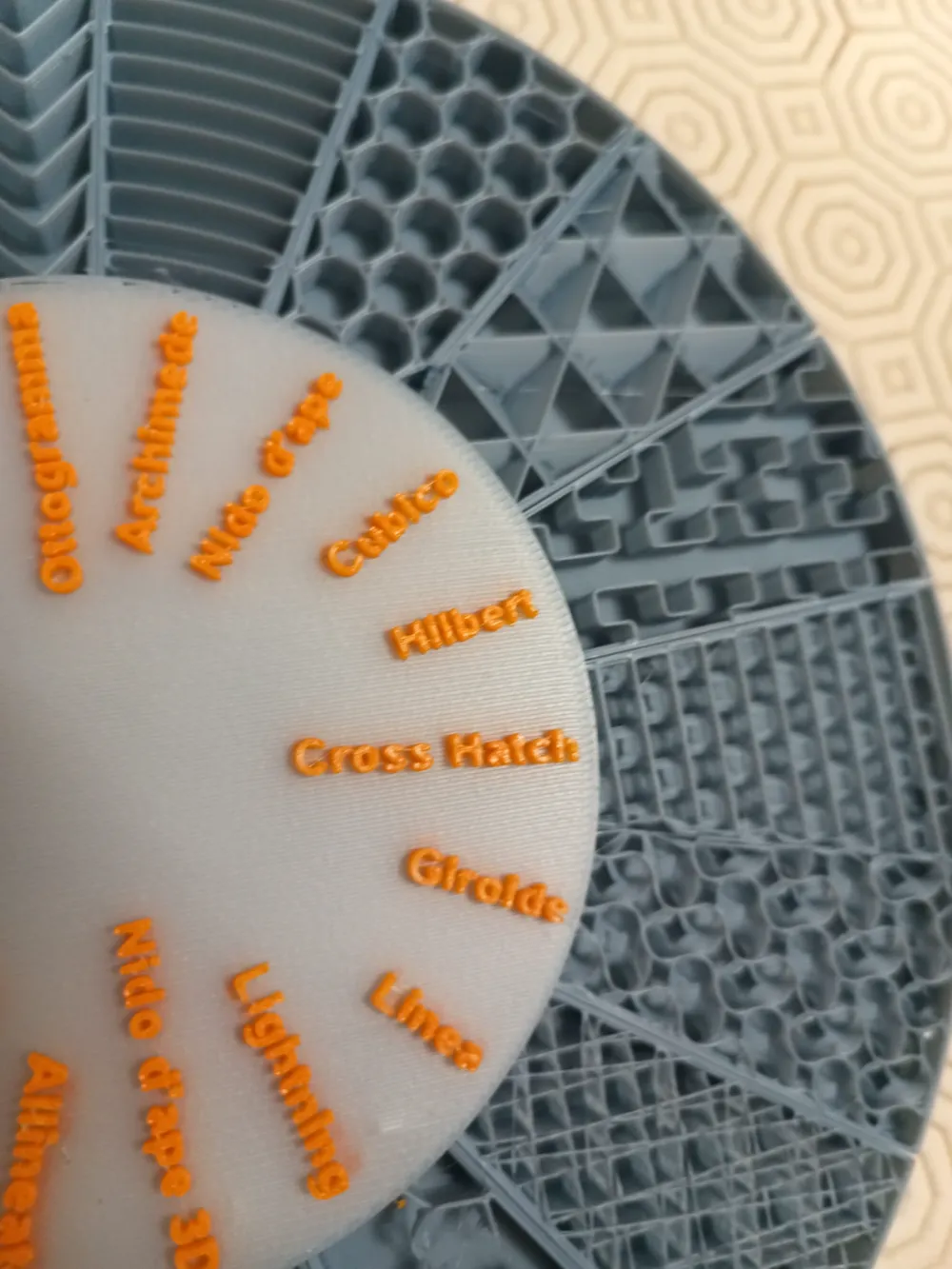 Infill Pattern Display Models by hunterc76 - MakerWorld