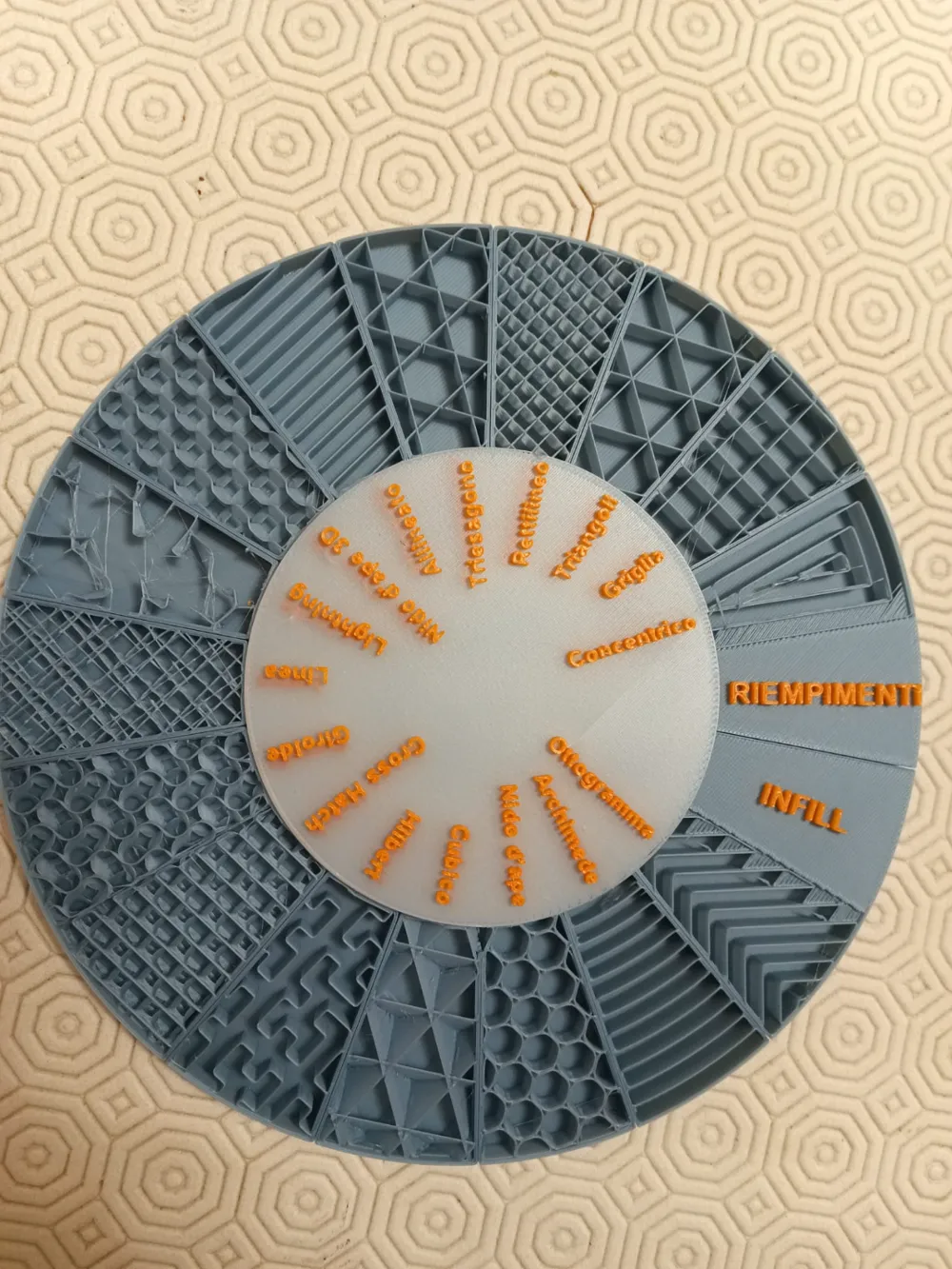 Infill Pattern Display Models by hunterc76 - MakerWorld