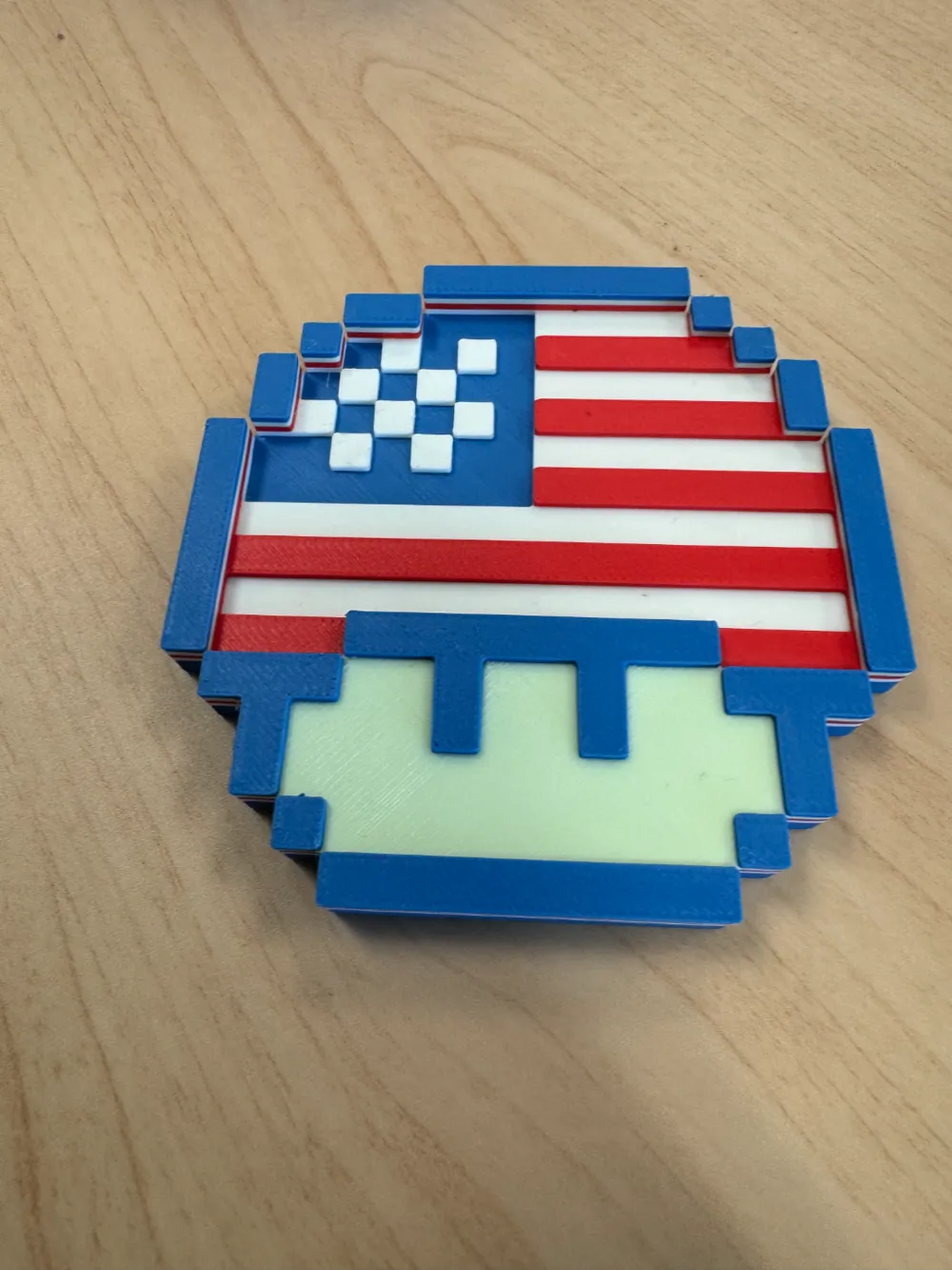 Mario Mushroom USA Flag by Hawthorn Academy 3d Club - MakerWorld