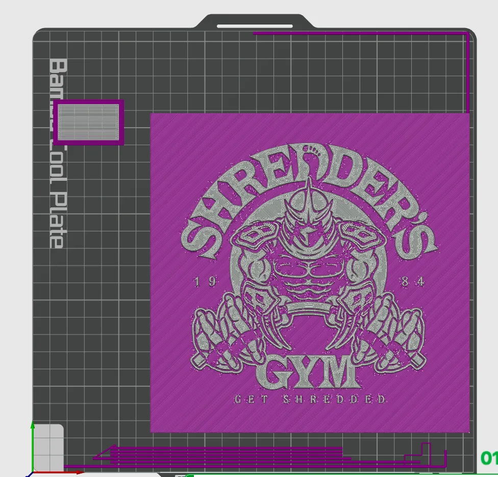Shredder Sign / Ninja Turtles / TMNT / 2d art by 3D Prints This Week ...