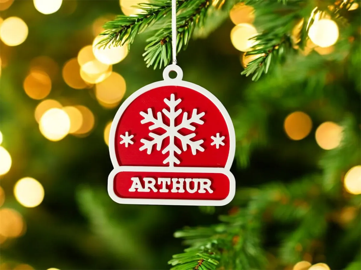 Personalized Christmas Ornament – Custom Name - Free 3D Print Model ...