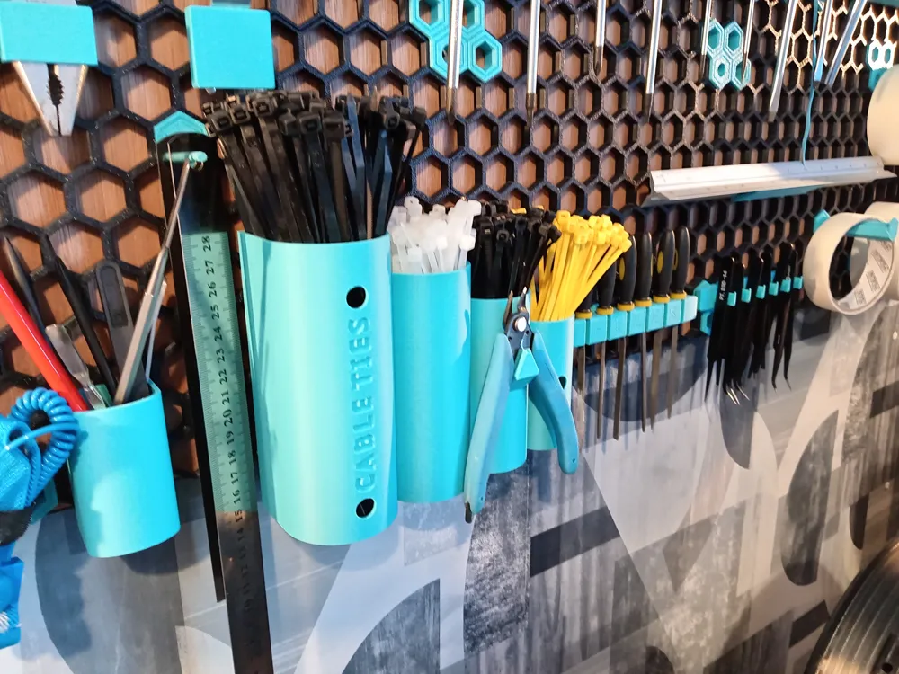 Cable Tie Storage - Zip Tie Holder Wall Mountable by LeapTechOnline ...