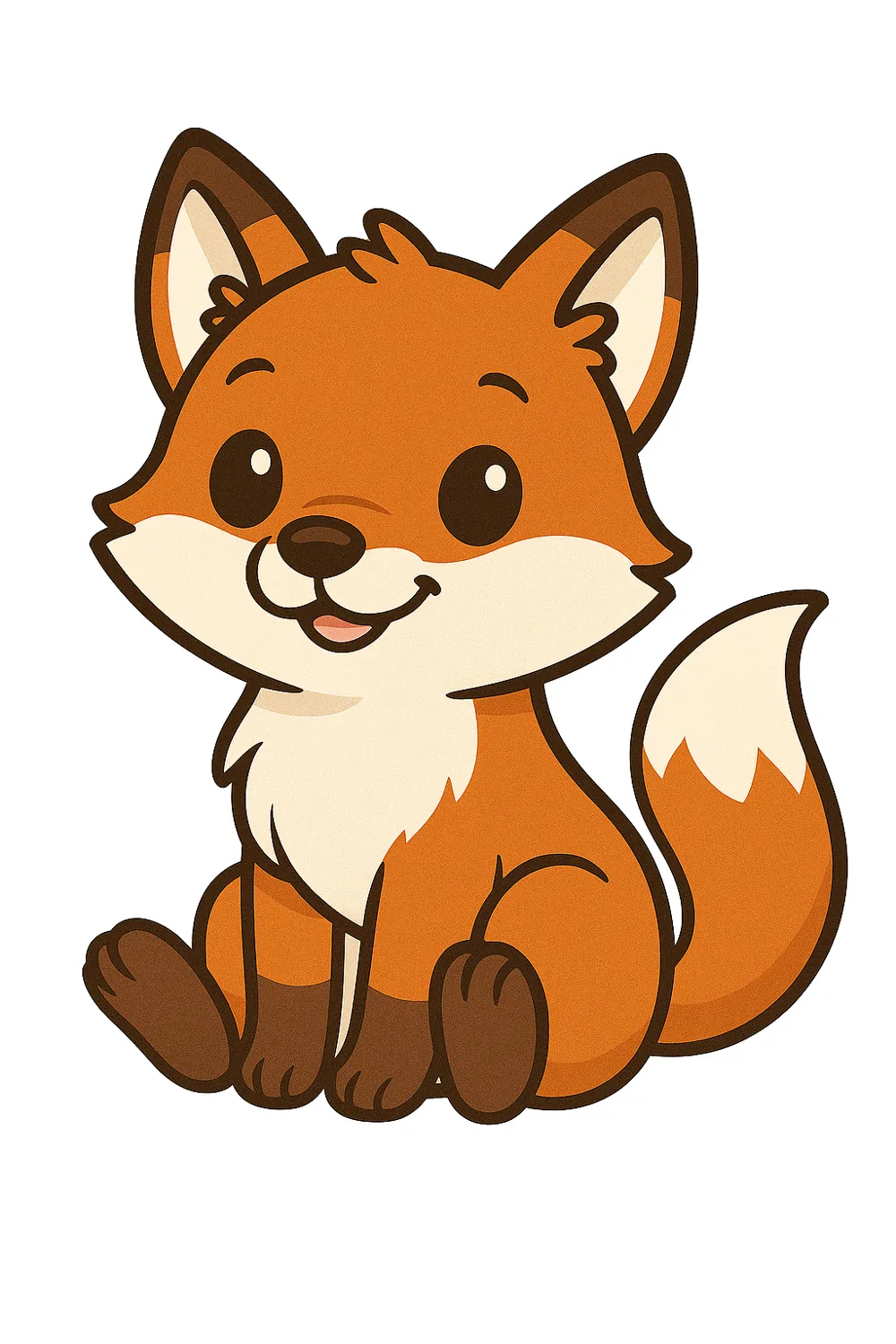 Cute Cartoon Fox - Cartoon Zoo - Free 3D Print Model - MakerWorld