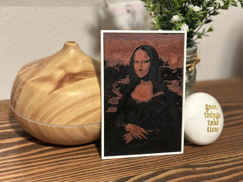 Mini Mona. HueForgery. 1 Color swap!!! - Free 3D Print Model - MakerWorld