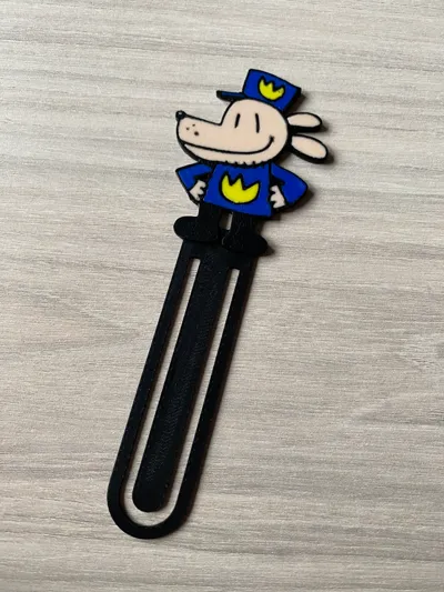 Dog Man Bookmark by JLagunaDev MakerWorld: Download Free 3D Models
