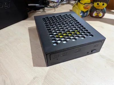 5.25" Optical Drive Enclosure - Stackable by gigaSproule - MakerWorld