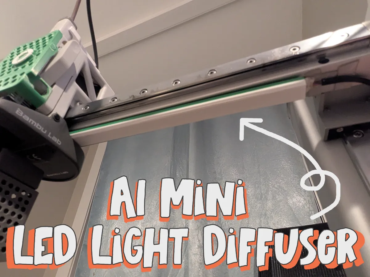 A1 Mini LED Light Diffuser - Free 3D Print Model - MakerWorld