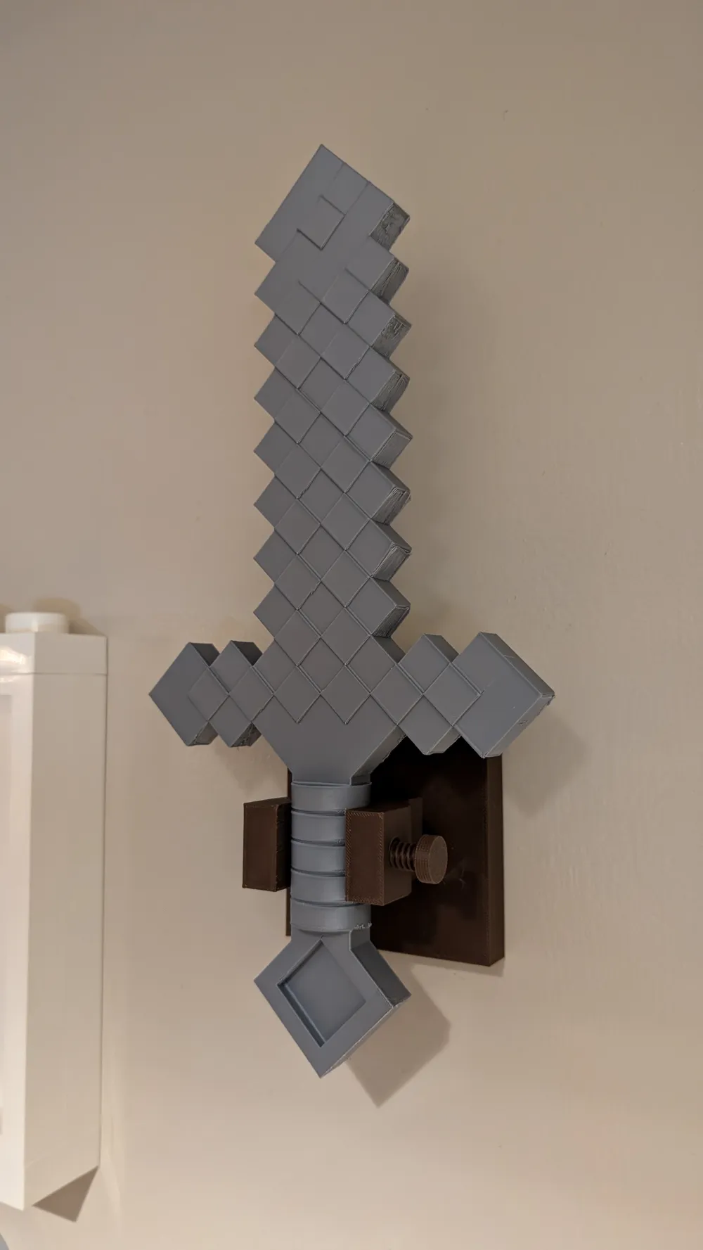 LEGOs Minecraft giant brick sword wall decor - Free 3D Print Model ...