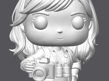 Photographs long hair - Free 3D Print Model - MakerWorld