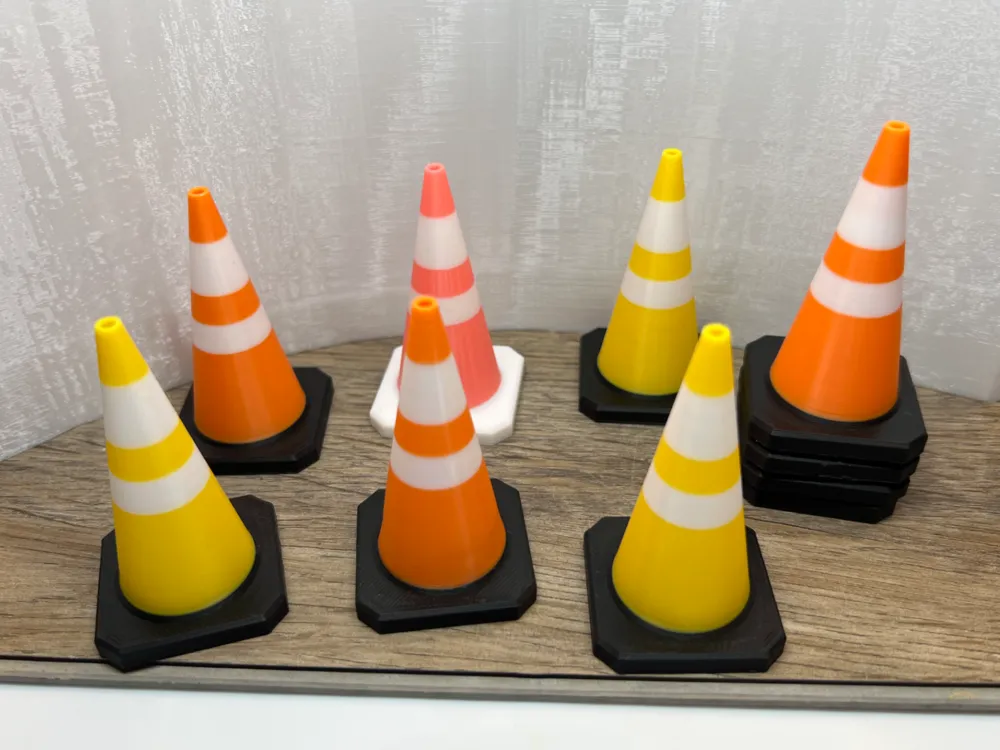 Construction Cone (Tightly Stackable) v1.2 by KaBooM - MakerWorld