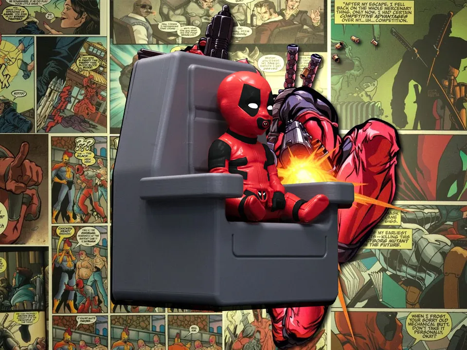 Baby Deadpool Popcorn Bucket - Free 3D Print Model - MakerWorld