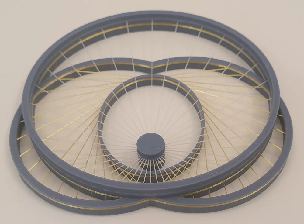 Feynman Motion of Planets Around Star - String Art by raskal - MakerWorld