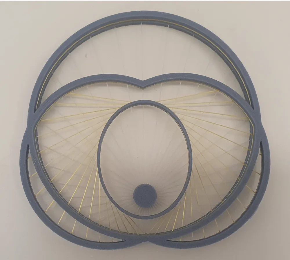 Feynman Motion of Planets Around Star - String Art by raskal - MakerWorld