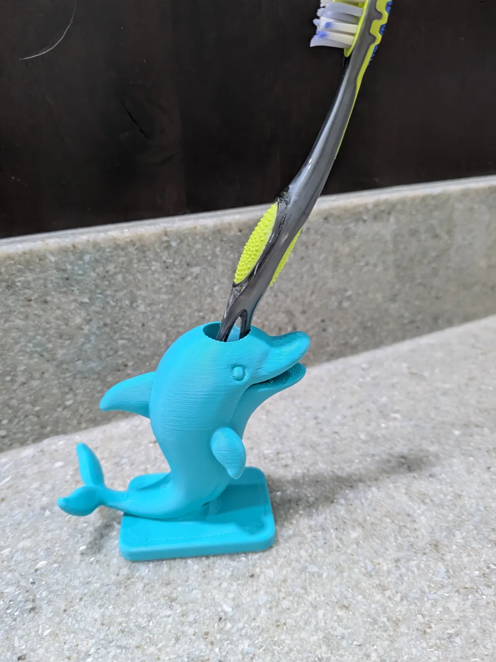 Dolphin toothbrush holder by L&M Designs MakerWorld: Download Free 3D ...