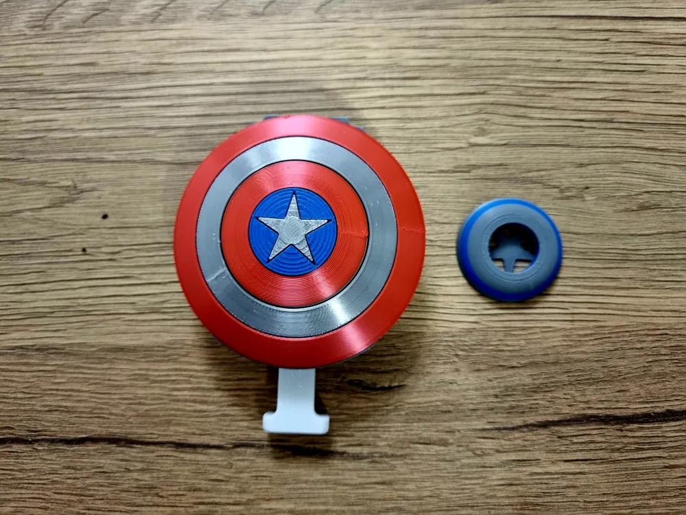 Captain America Disk Launcher - Free 3D Print Model - MakerWorld