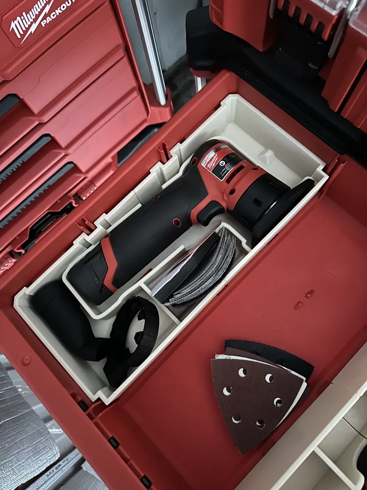 Milwaukee M12 Detail Sander - 3 Drawer Insert - Free 3D Print Model ...