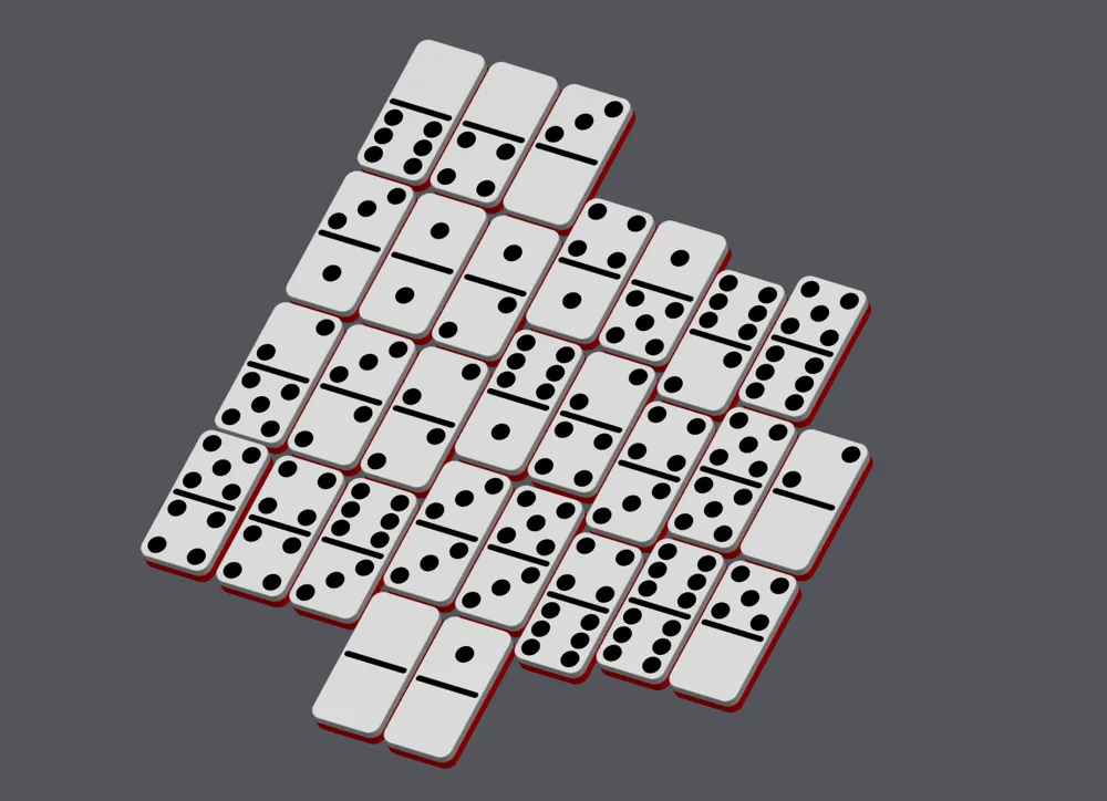 Dominoes Set // Professional Double-6 // Set of 28 by Get In The Robot ...