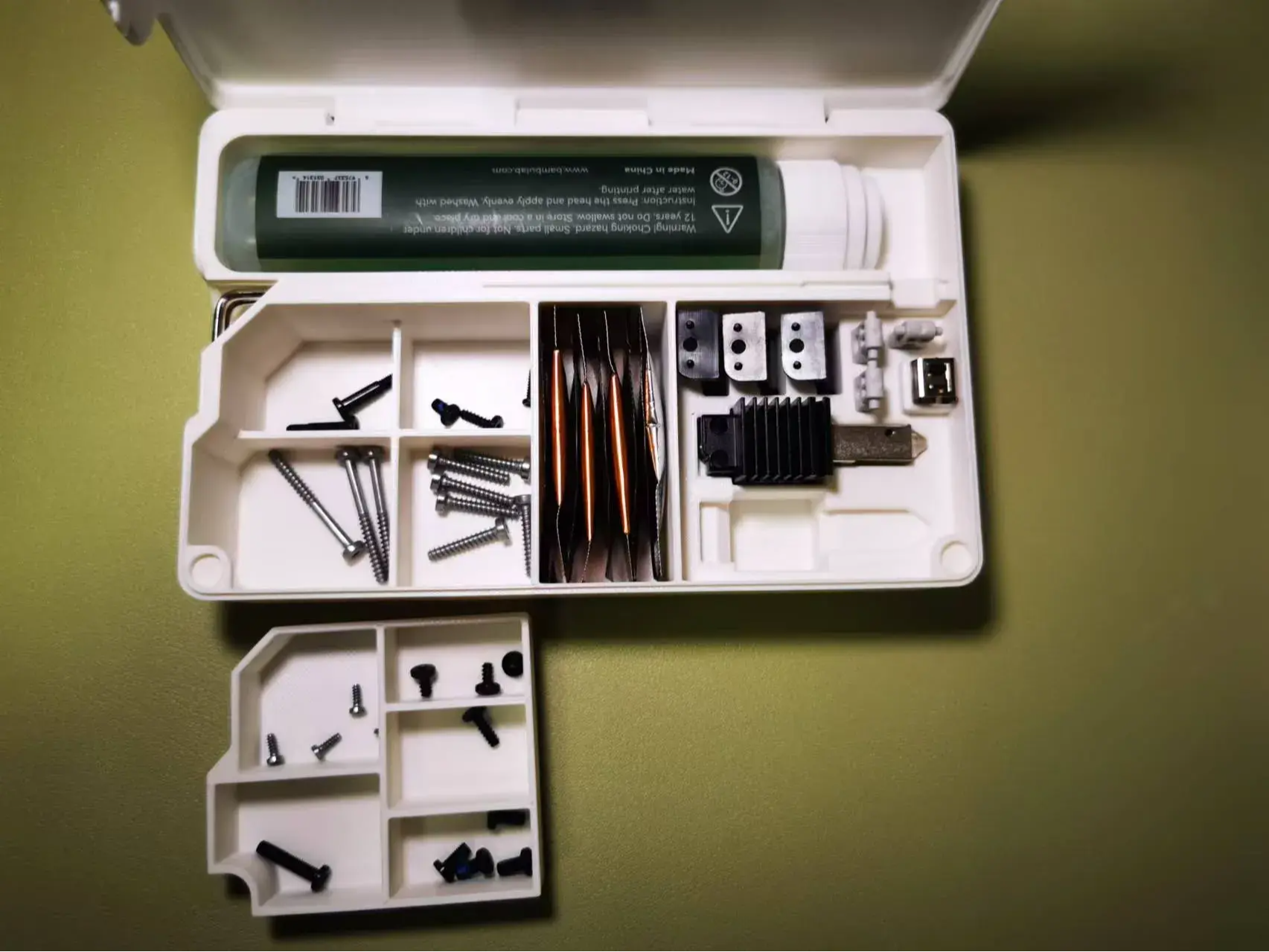 Perfect Exquisite Accessory Storage Box for Bambu Lab 3D Printer Spare ...