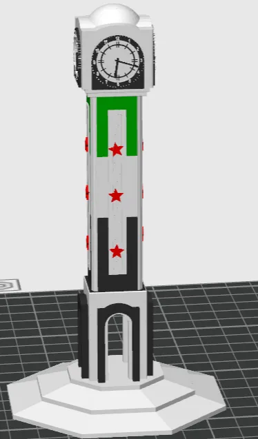 Homs Clock Tower -Free Syria by Akoofe - MakerWorld